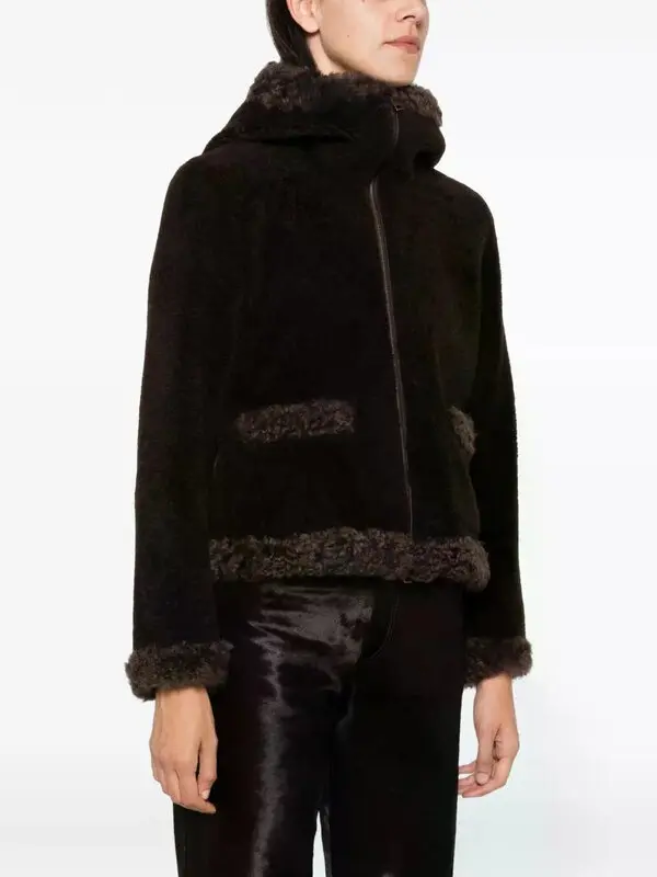 Moncler Shearling-trim Hooded Jacket