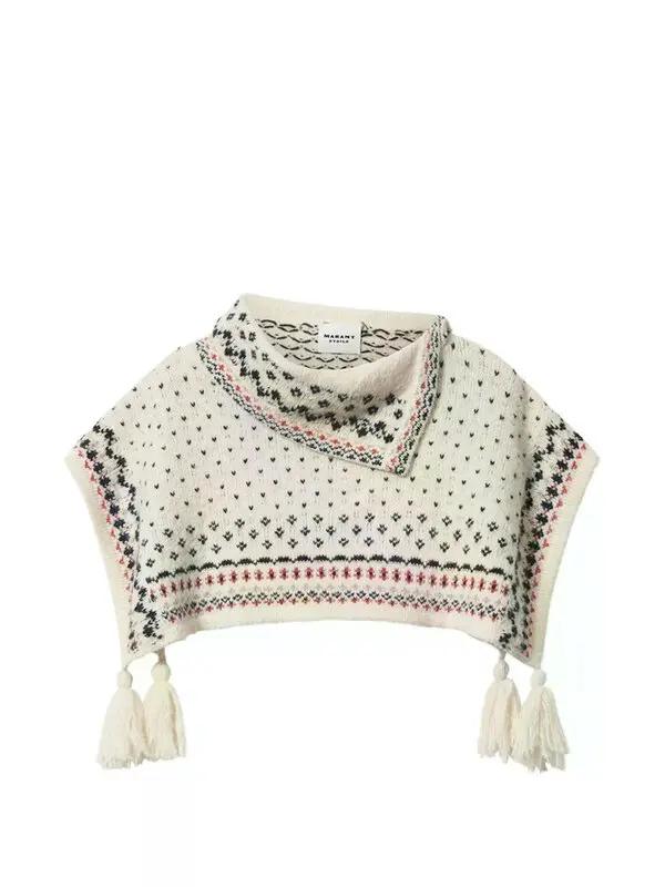 MARANT ETOILE Alfina Jacquard Poncho