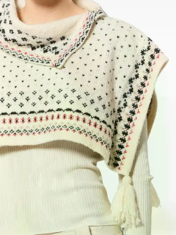 MARANT ETOILE Alfina Jacquard Poncho
