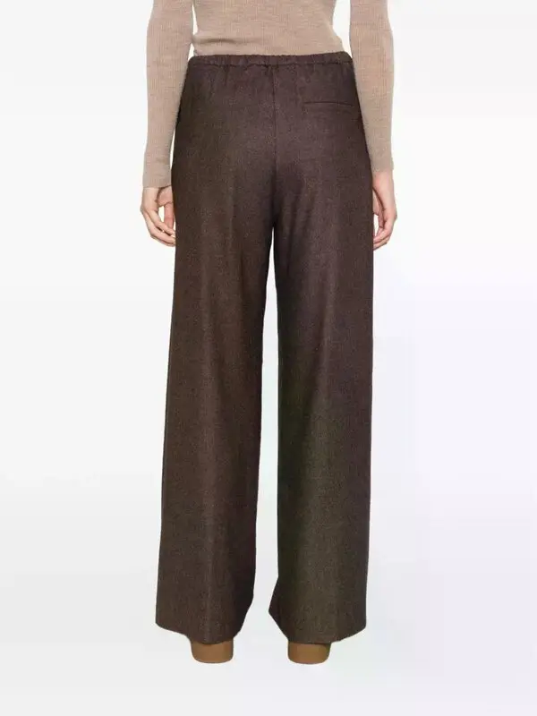 Herno Marl-effect Wide-leg Trousers