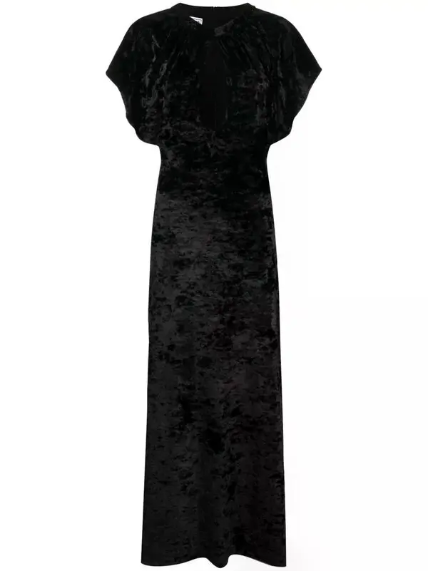 Moschino Cut-out Velvet Maxi Dress