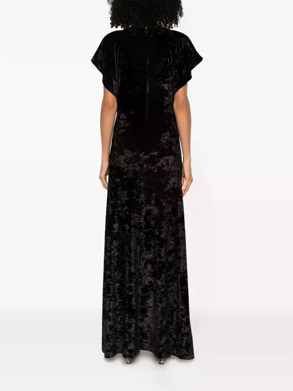 Moschino Cut-out Velvet Maxi Dress