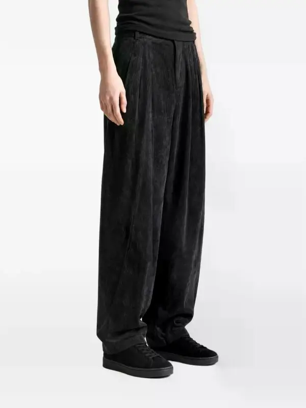 Yohji Yamamoto Pleated Corduroy Trousers