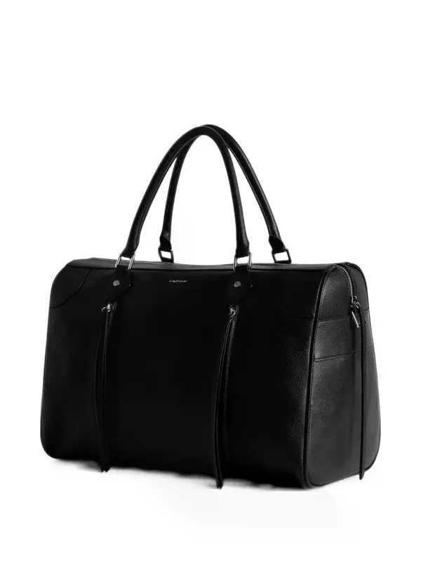 Zadig&Voltaire Sunny Travel Grained Leather Shoulder Bag - Black