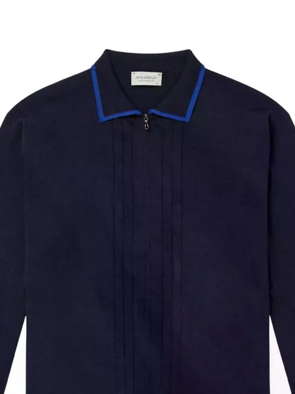 John Smedley Zip-up Knitted Cardigan