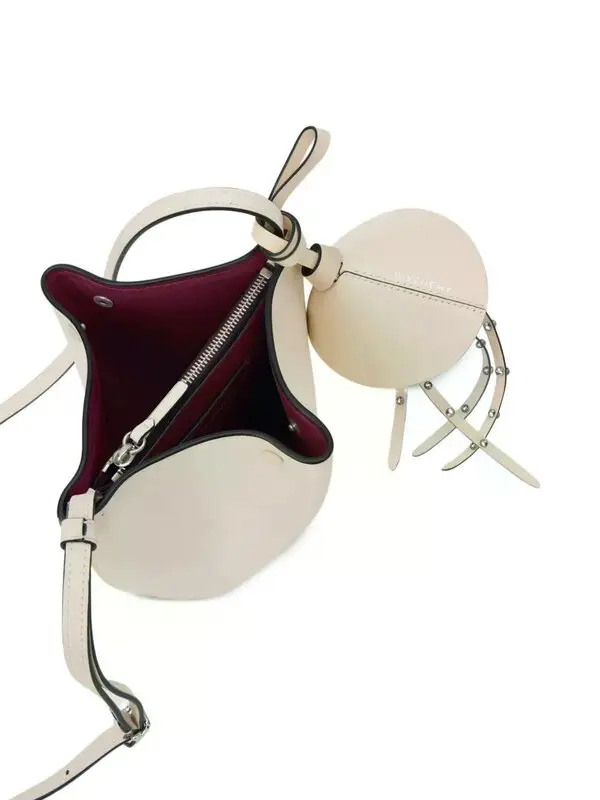 Givenchy Nano Snap Bucket Bag In Grained Leather