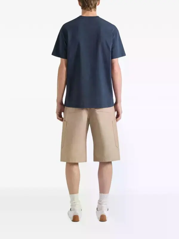 Givenchy T-shirt In Cotton With Paris Embroidery