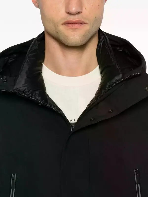 Moncler Logo-patch Hooded Parka Coat