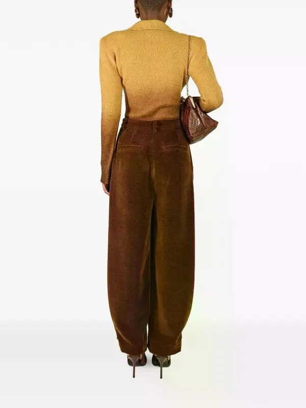 ROWEN ROSE Degradé-effect Polo Sweater