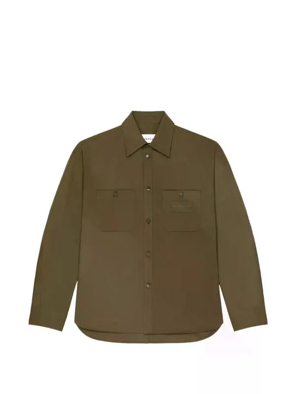 Givenchy Couture Seam Overshirt In Cotton Paris Patch