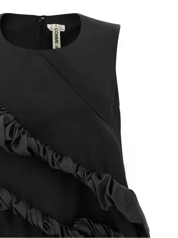 Comme Des Garçons Ruffled Asymmetrical Mini Dress