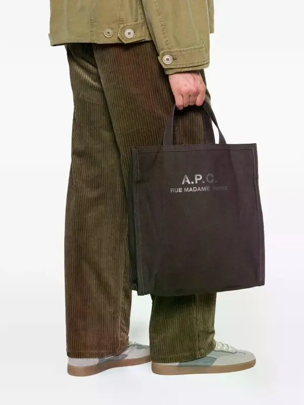 A.p.c. Récupération Logo-print Tote Bag - Brown
