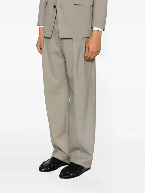 Saint Laurent Pleated Straight-leg Trousers