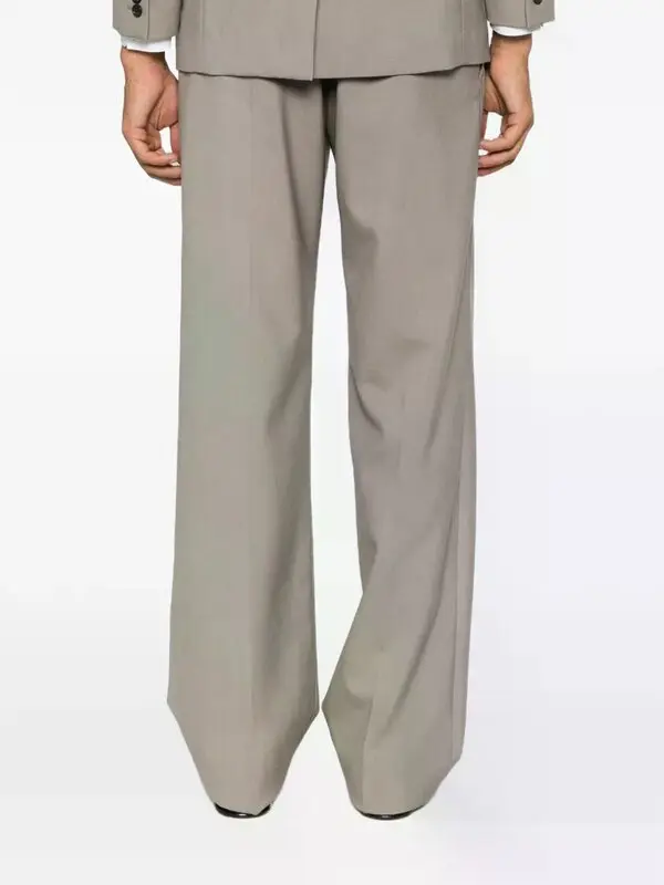 Saint Laurent Pleated Straight-leg Trousers