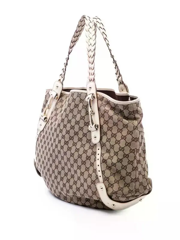 Gucci 2000-2015 Gg Canvas Horsebit Pelham Shoulder Bag
