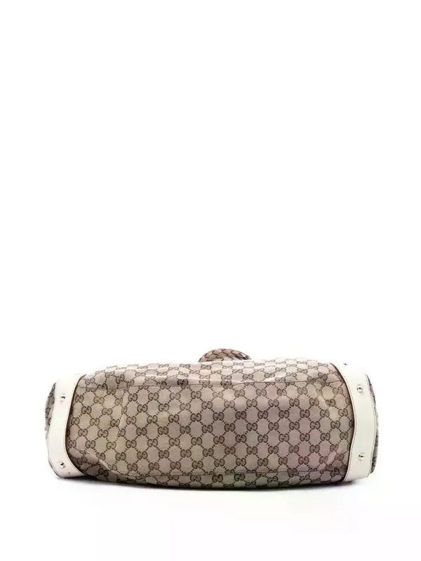 Gucci 2000-2015 Gg Canvas Horsebit Pelham Shoulder Bag