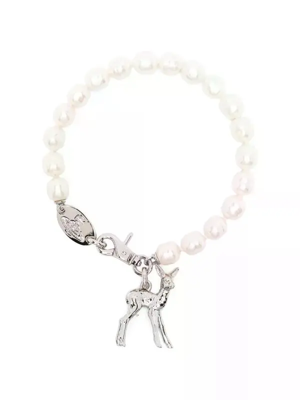 VIVIENNE WESTWOOD Monette Deer Necklace - Silver