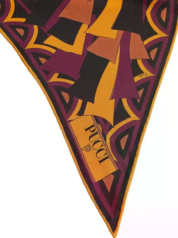 Emilio Pucci Baiadera Print Triangle Scarf