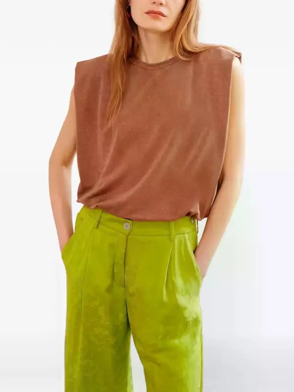 Momoni Padded-shoulder Enna T-shirt