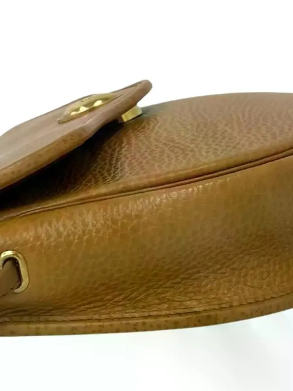 Dior 20th Century Pebbled Leather Crossbody Bag - Brown