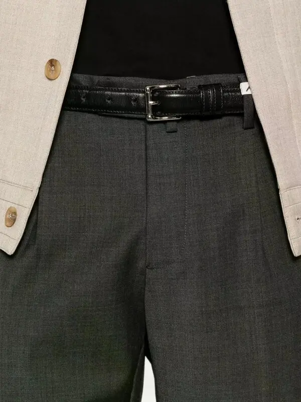 MY MYTHS Pleated Turn-up Trousers