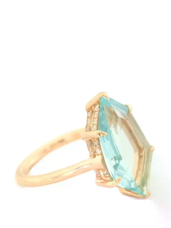 YI COLLECTION Aquamarine Diamond Ring