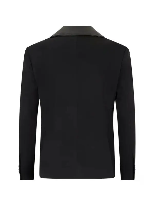 Moschino Double-collar Single-breasted Blazer