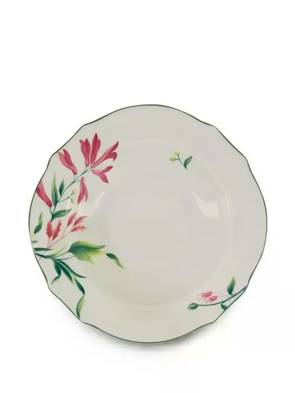 GINORI 1735 Flower-print Soup Plate