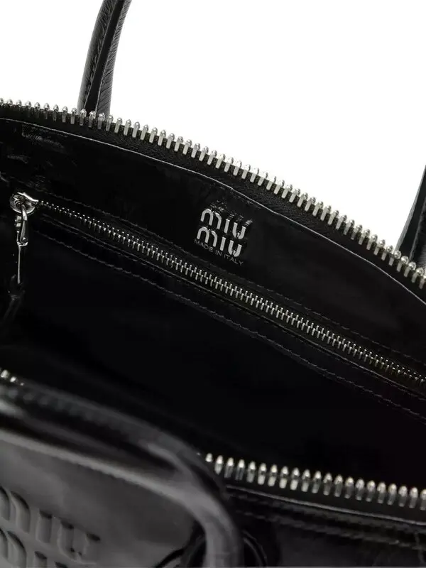 Miu Miu Logo-embossed Tote Bag