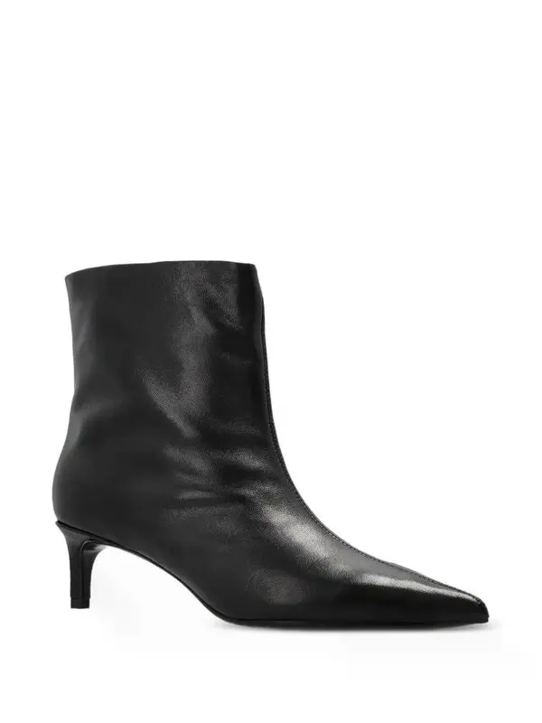 BLACK SUEDE STUDIO Trina 50 Pointed-toe Ankle Boots - Black