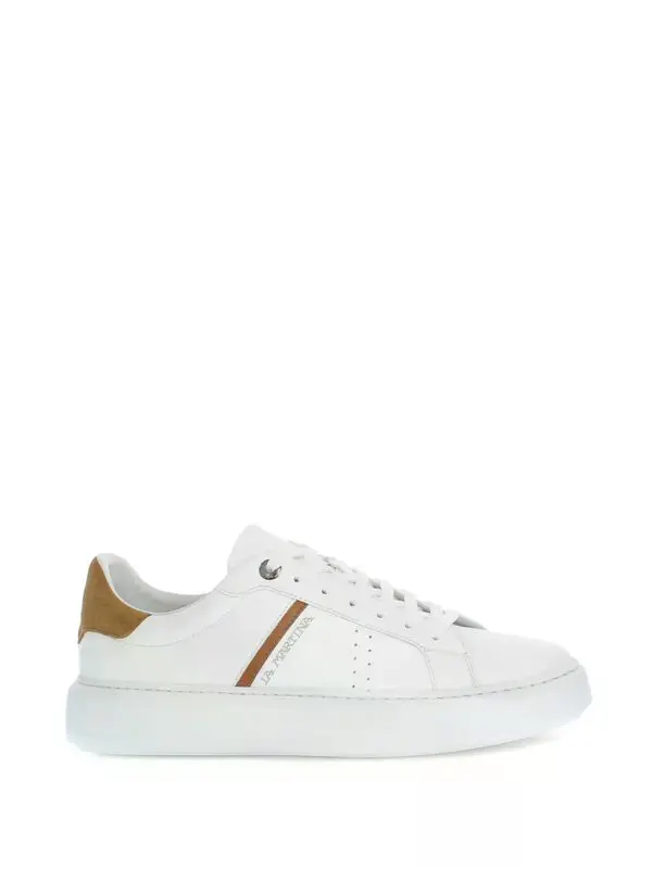 LA MARTINA Logo-print Leather Sneakers - White
