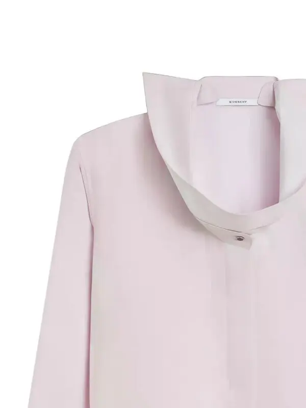 Givenchy Shirt In Silk With Deconstructed Collar