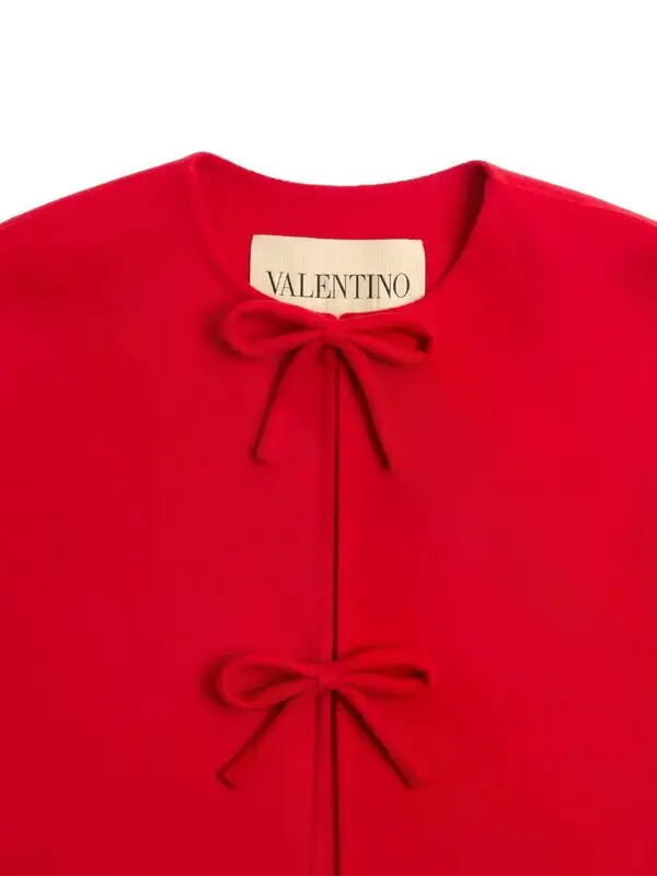 Valentino Garavani Bow-detail Cape