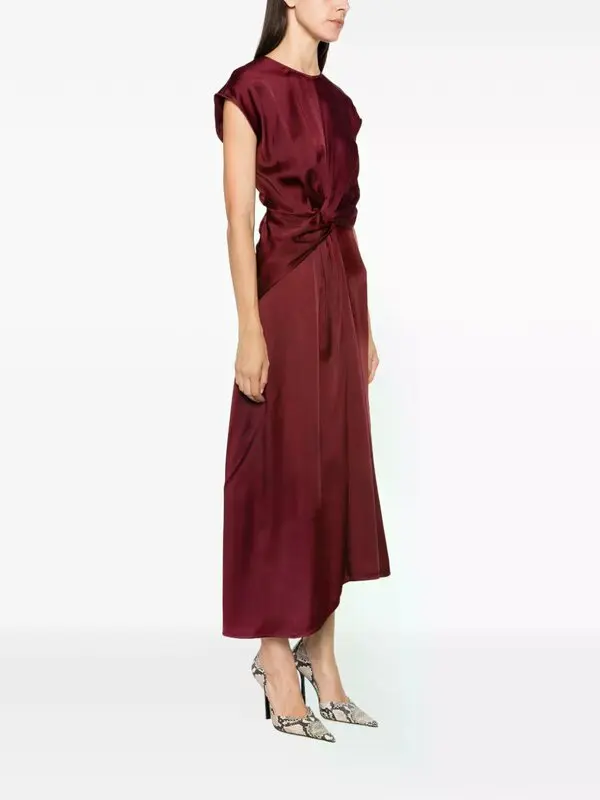 Victoria Beckham Twisted-waist Midi Dress