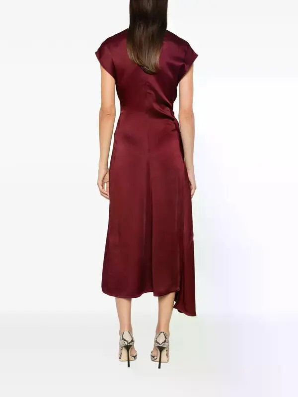 Victoria Beckham Twisted-waist Midi Dress