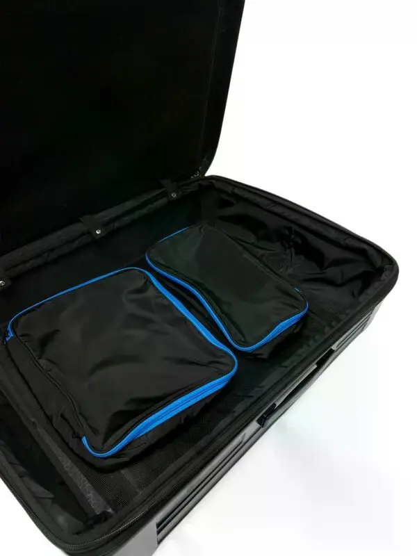 PIQUADRO Ridged Hard-shell Suitcase - Black