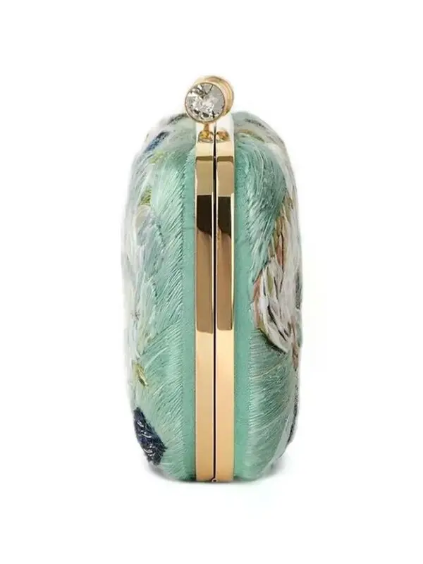 Givenchy Pout Evening Clutch With Floral Embroideries