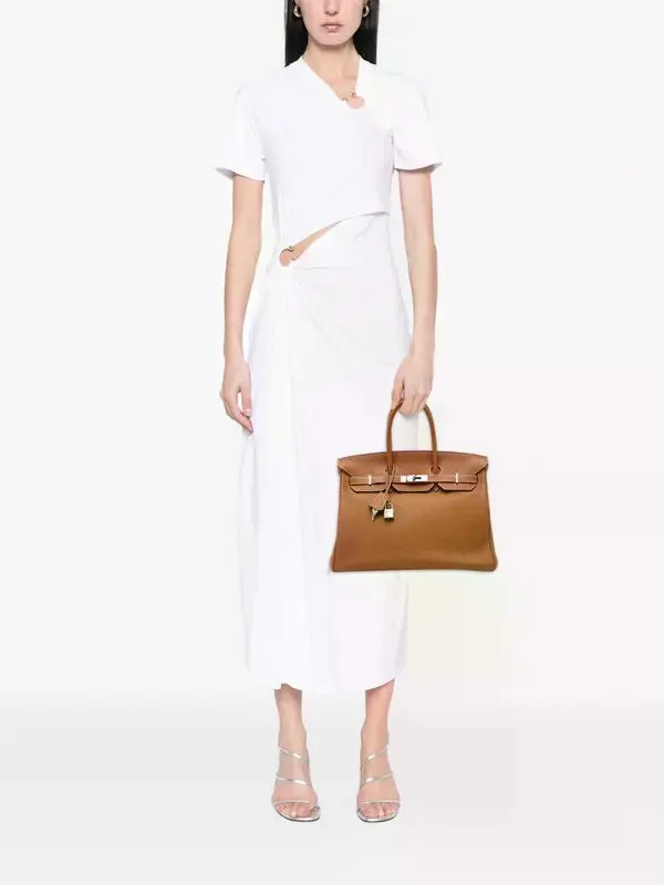 Hermès 2012 Togo Birkin Retourne 35 Handbag - Brown