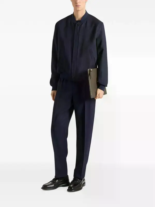Givenchy Striped Blouson In Wool