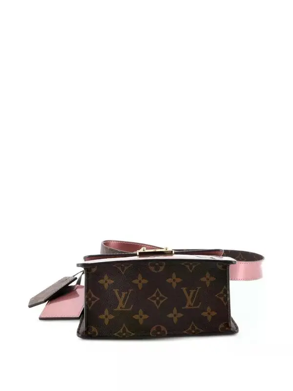 LOUIS VUITTON Spring Street Nm Handbag Monogram Vernis With Monogram Canvas Satchel - Pink