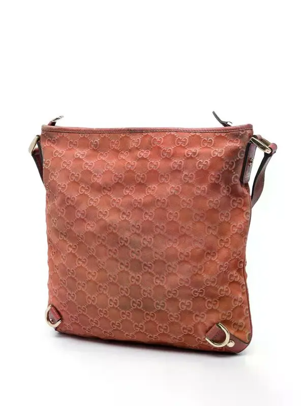 Gucci 2000-2015 Gg Suede Abbey D Ring Crossbody Bag