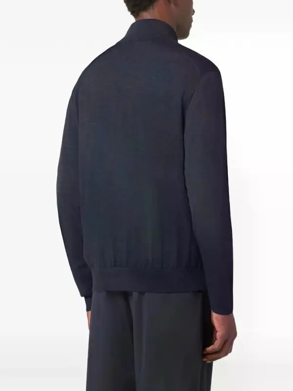 Paul & Shark Button-up High-neck Cardigan