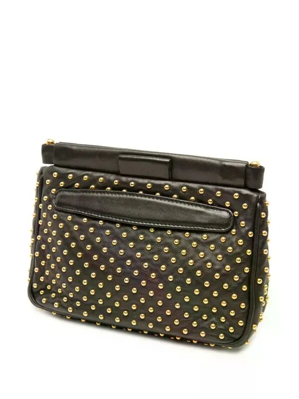 Miu Miu 2010-2026 Studded Leather Frame Clutch Bag