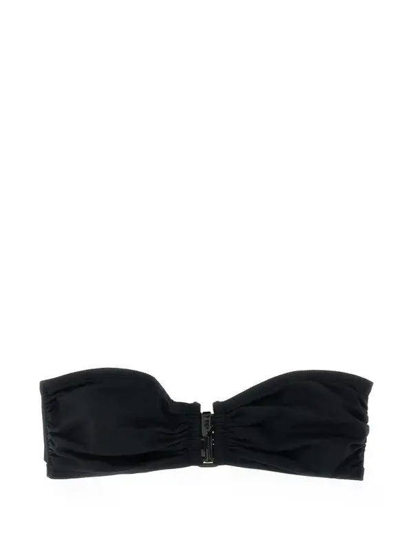 ERES Show Ruched Bandeau Bikini Top - Black