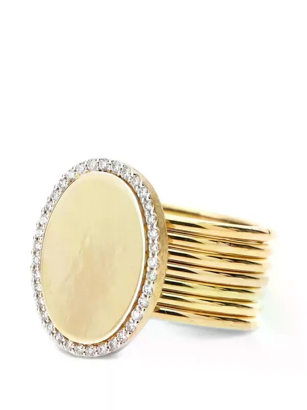 NANIS Boules Halo Diamond Ring