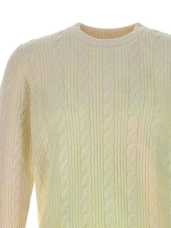KANGRA Cable-knit Crew-neck Sweater