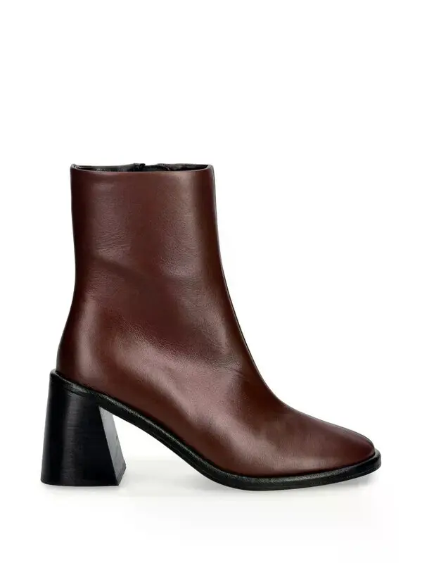 SOULIERS MARTINEZ Teruel Block-heel Ankle Boots - Brown