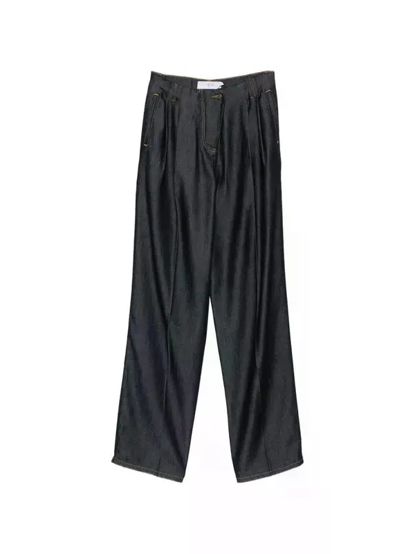 IRO PARIS Pleated Wide-leg Jeans