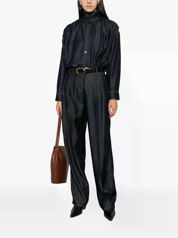 IRO PARIS Pleated Wide-leg Jeans