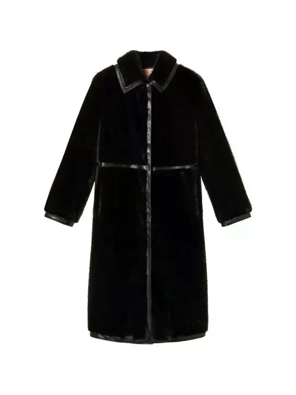 TWINSET Faux-fur Trim-detail Coat